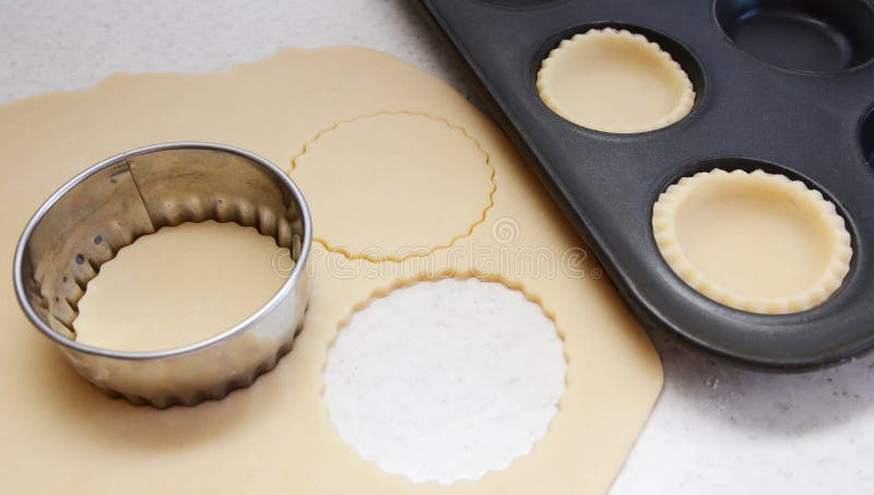 Cutting pastry circles stock photo. Image of closeup - 43081634