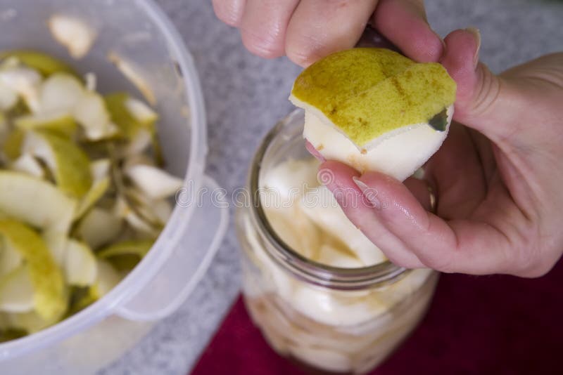 Cutting pears stock photo. Image of food, human, pear - 11331504