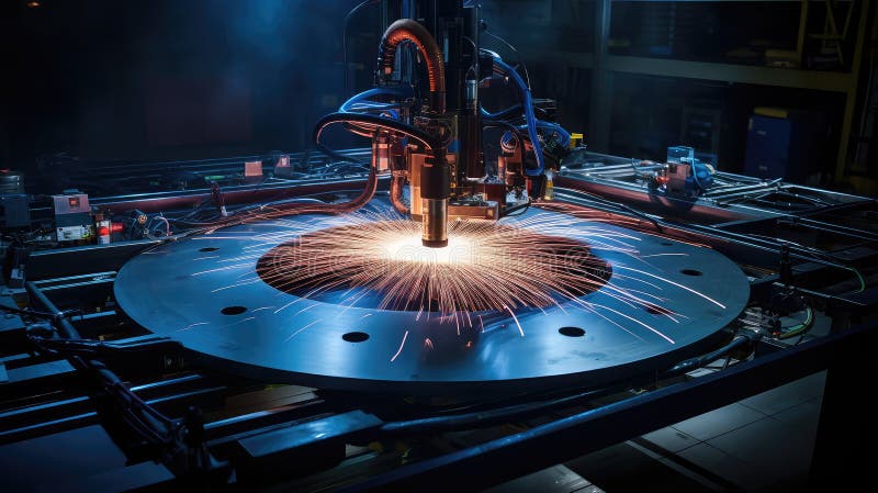 Cutting plasma table stock illustration. Illustration of efficiency ...