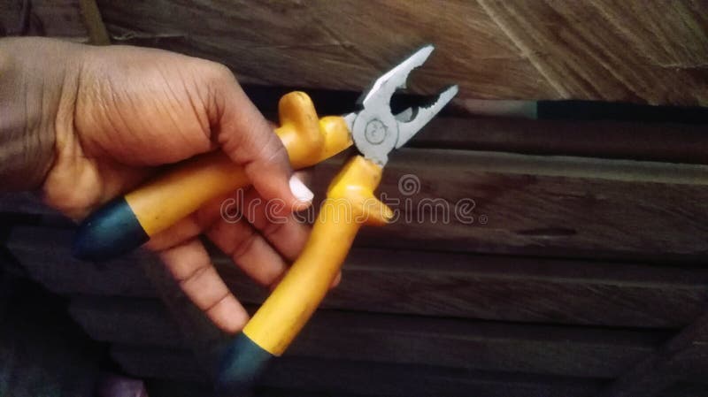 Cutting plier stock photo. Image of peeling, steel, industrial - 272322276