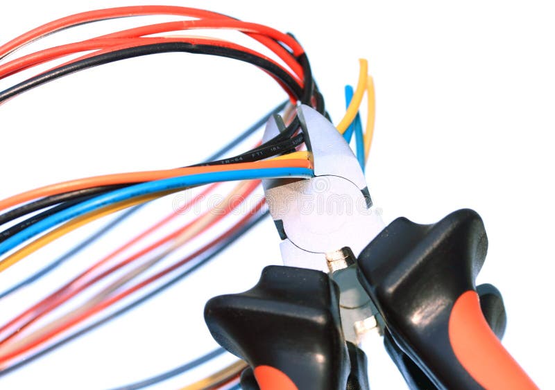 Cut the Blue Wire or Red Wire? Stock Image - Image of risk, pliers ...