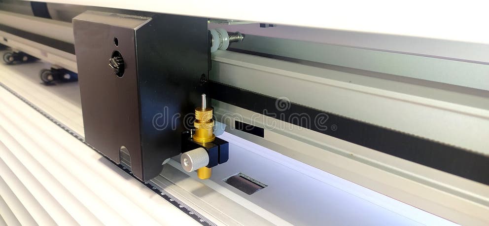 Cutting plotter head stock photo. Image of machine, lighting - 250619850