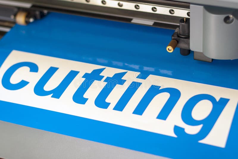 Advertising Services for Plotter Cutting Vinyl Film Stock Photo - Image ...