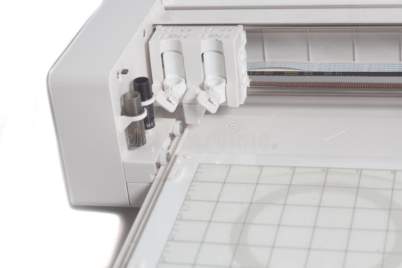 Cutting Plotter Flatbed Machine Stock Photo - Image of banner, press ...