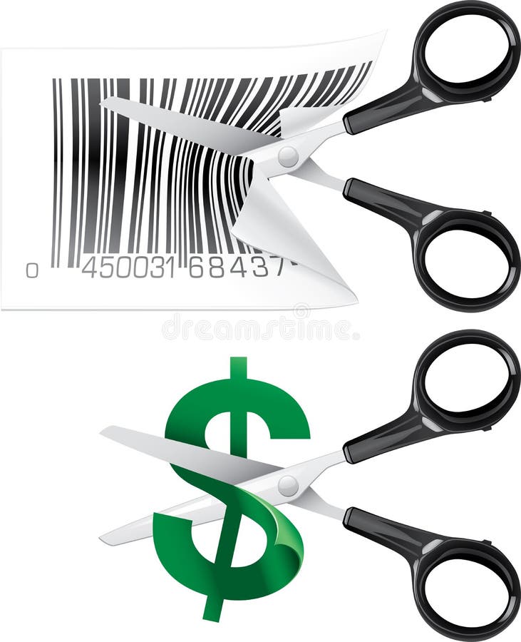 Cutting prices stock vector. Illustration of dollar, office - 42796773