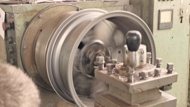 The Cutting of the Rim Center Bore Stock Video - Video of cleet ...