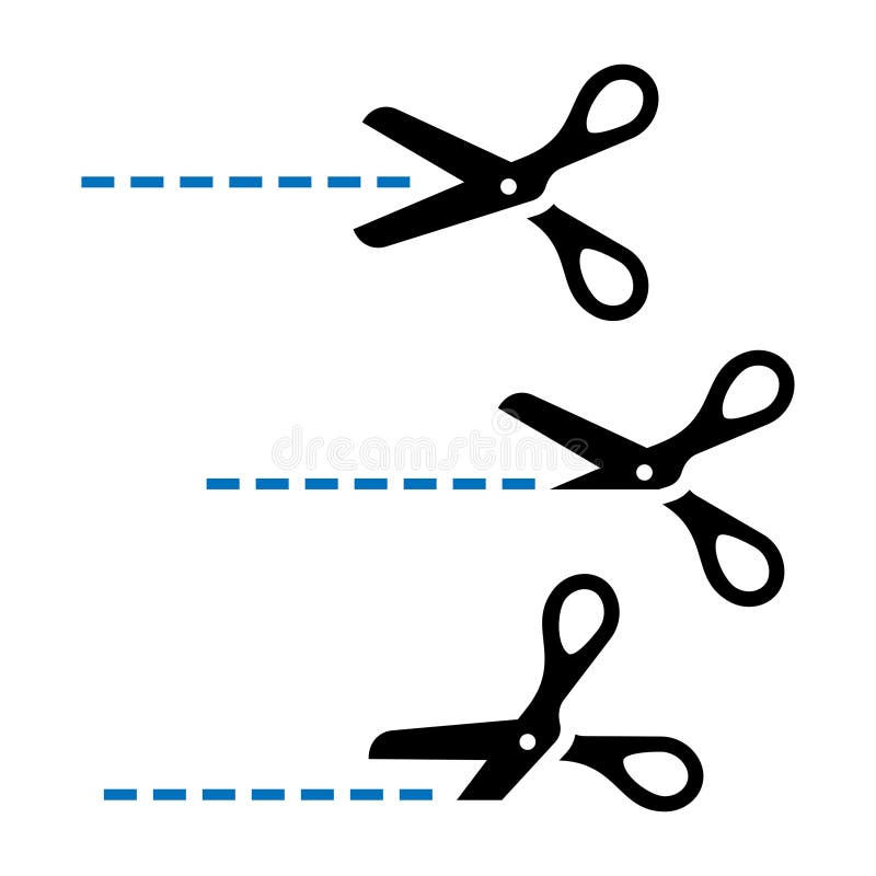 Cutting scissors icon stock illustration. Illustration of utility ...