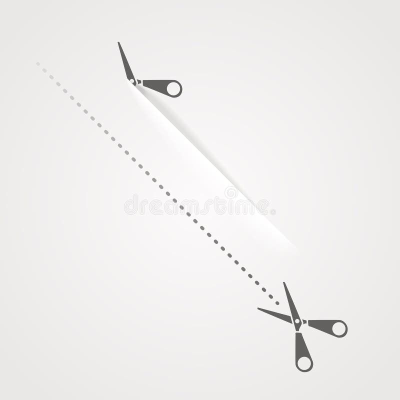 Cutting scissors template stock vector. Illustration of note - 31487612