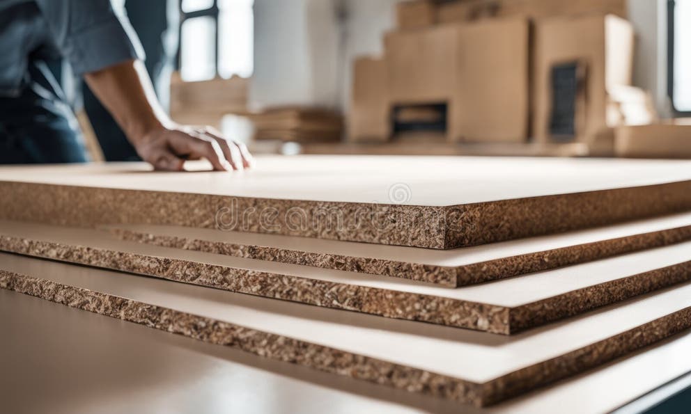 Cutting Sheets of Chipboard. Cutting Sheet Material Chipboard on the ...