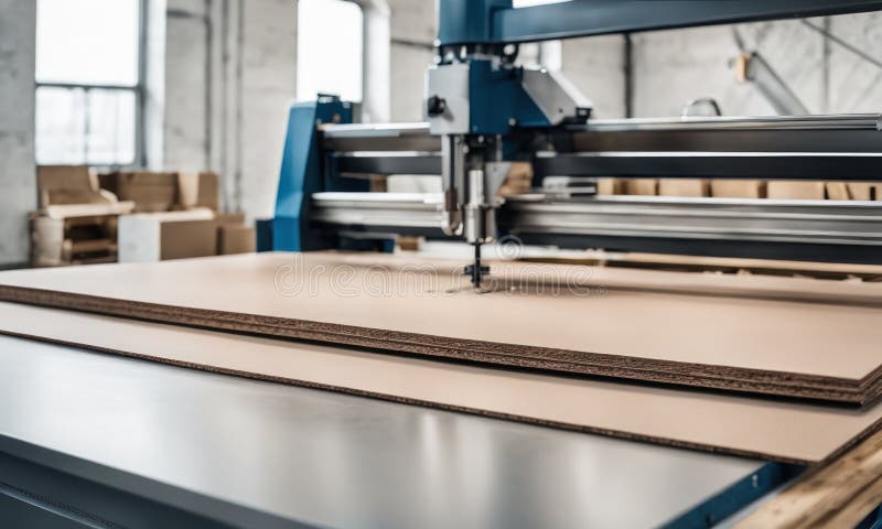 Cutting Sheets of Chipboard. Cutting Sheet Material Chipboard on the ...