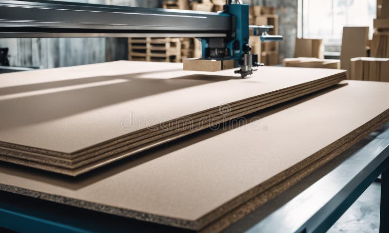 Cutting Sheets of Chipboard. Cutting Sheet Material Chipboard on the ...