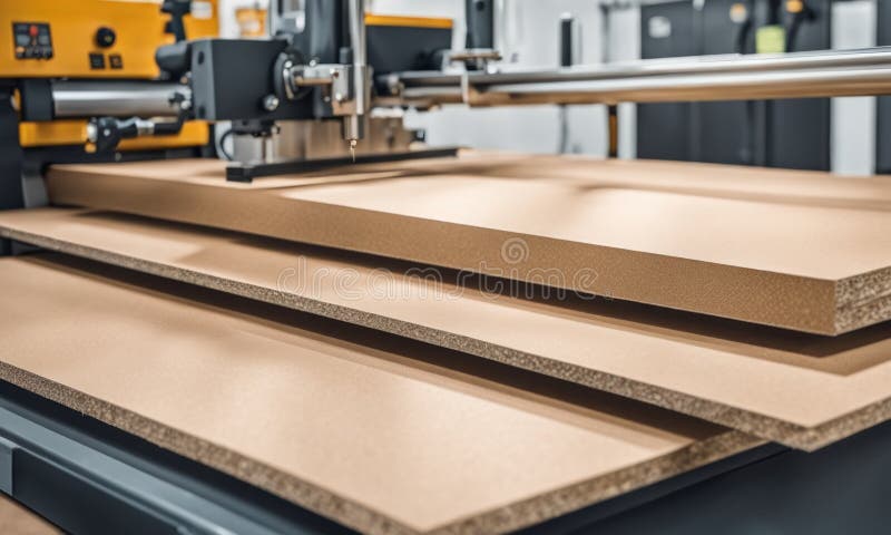 Cutting Sheets of Chipboard. Cutting Sheet Material Chipboard on the ...