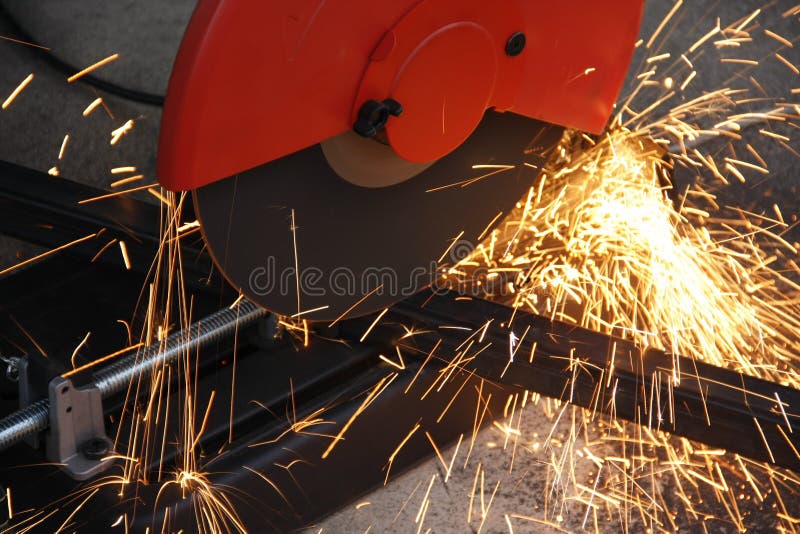 Cutting steel stock photo. Image of industry, grind, blade - 32738062
