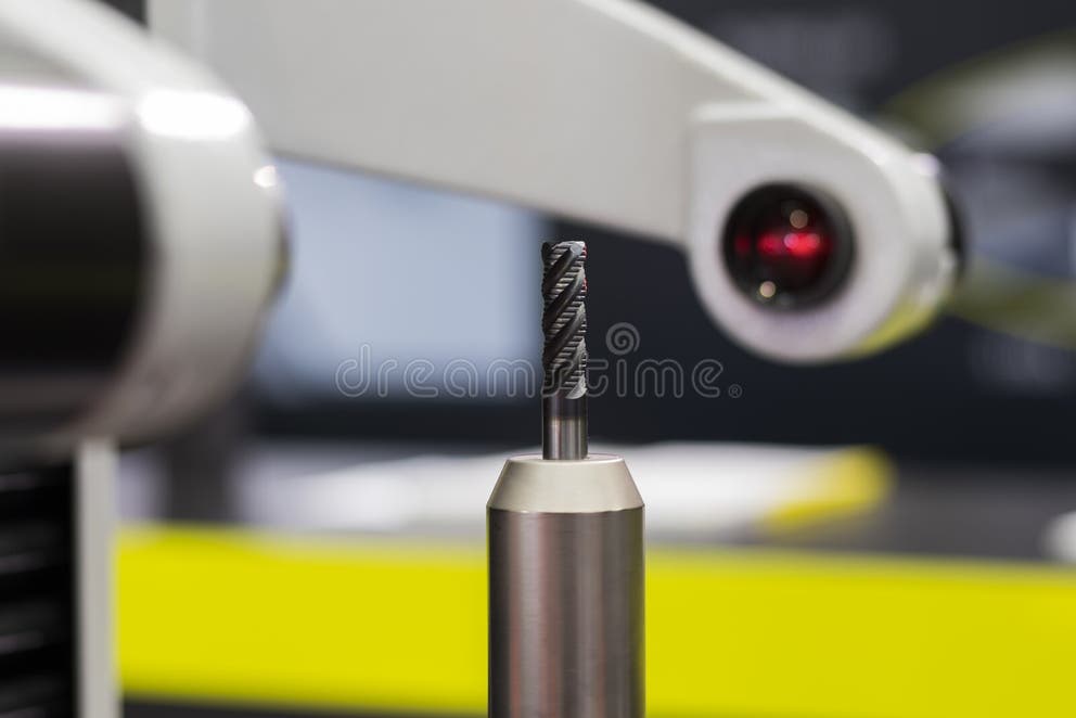 Cutting Tool Inspection Machine Stock Image - Image of milling, gauge ...