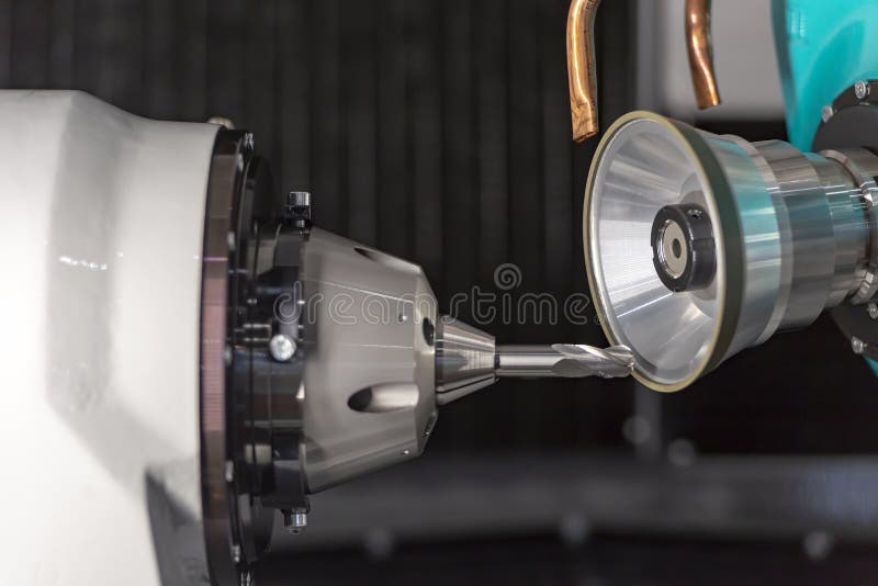 Cutting Tool Making Machine Control by CNC Program. Stock Image - Image ...