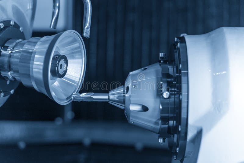 Cutting Tool Making Machine Control by CNC Program. Stock Image - Image ...