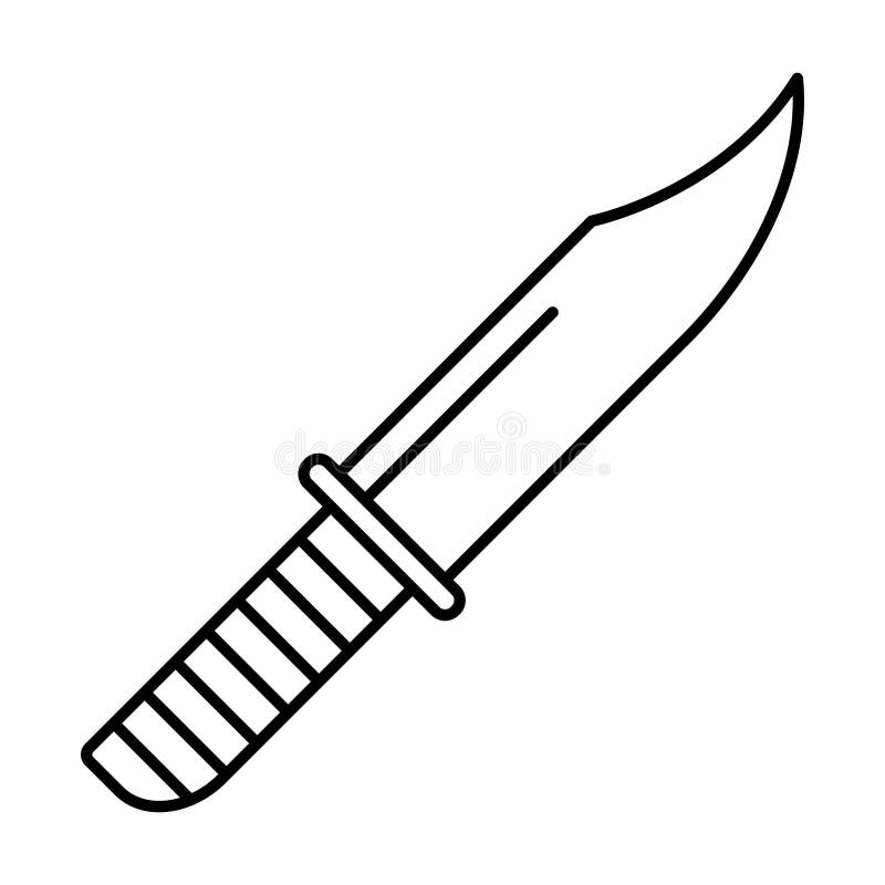 Cutting Tool Outline Vector Icon Which Can Easily Modify or Edit Stock ...