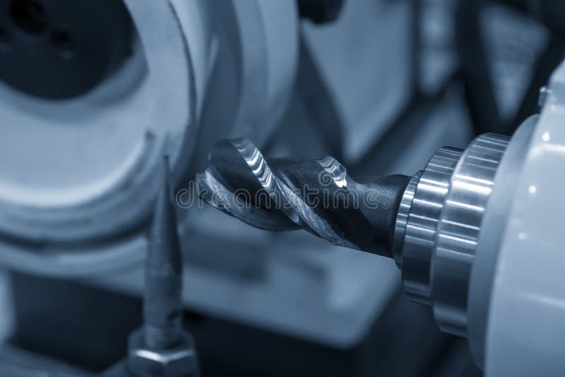 The Cutting Tool Regrinding Machine Stock Image - Image of automatic ...