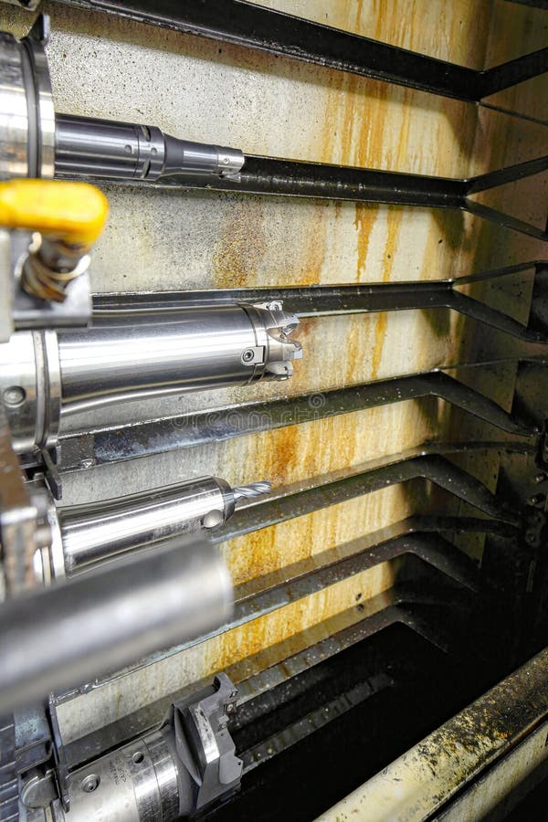 Cutting Tool in the Tool Shop of a CNC Milling Machine Stock Image ...