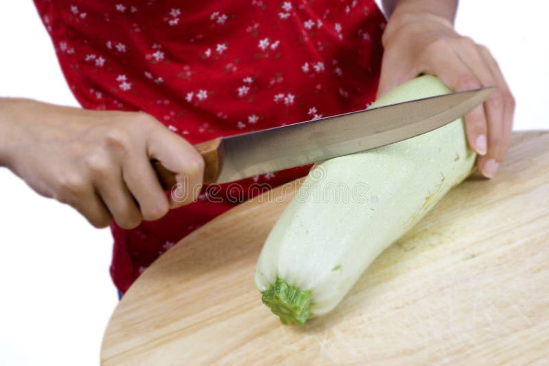 Cutting Vegetable Marrow Picture. Image: 2603186