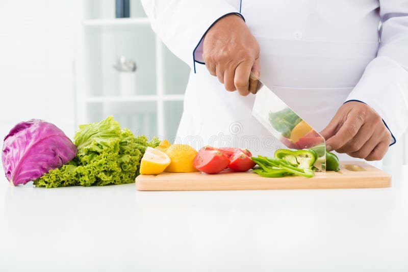 Cutting vegetables stock photo. Image of human, organic - 32194492