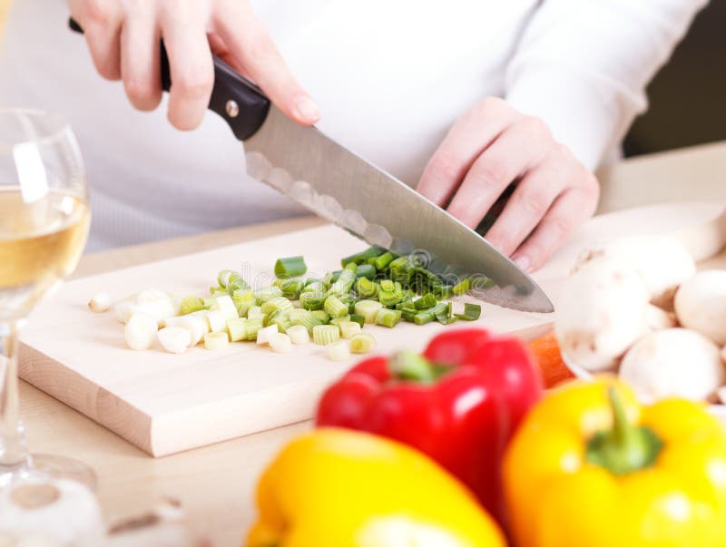 Cutting vegetables stock image. Image of cutting, enjoyment - 56970025