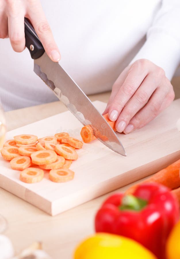 Cutting vegetables stock image. Image of lifestyle, cutting - 56970249