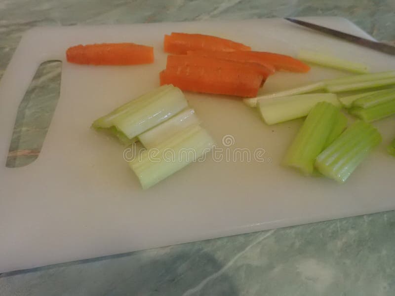 Cutting Vegetables in the Kitchen Stock Photo - Image of restaurant ...