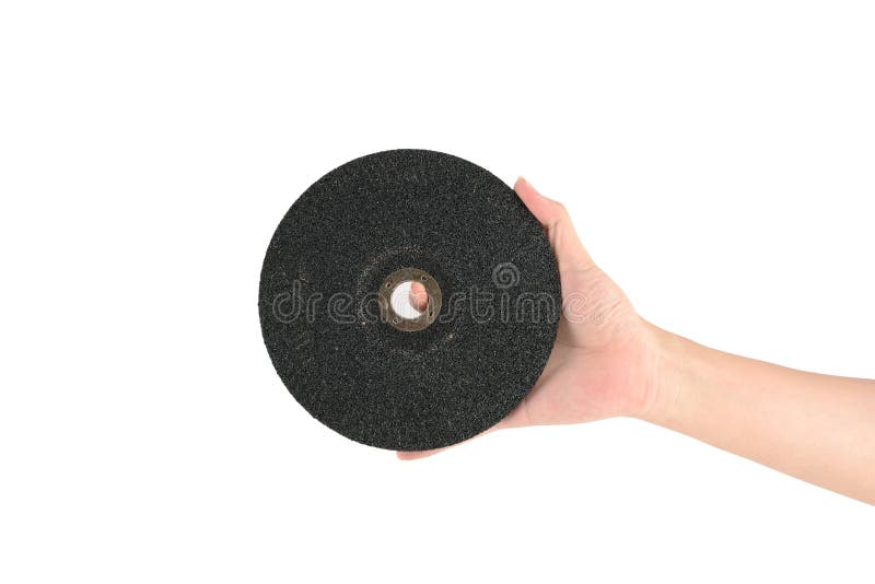 Cutting Wheel in a Man Hand Stock Image - Image of grinder, electric ...