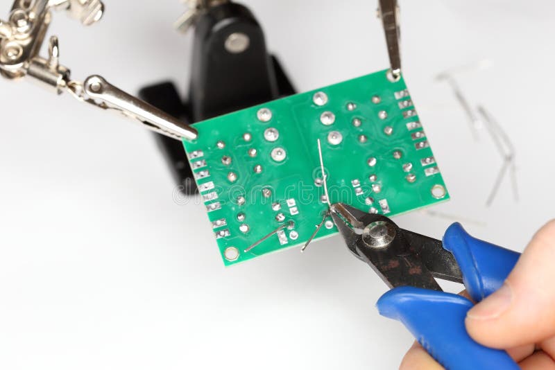 Cutting a wire stock image. Image of hardware, digital - 110547149