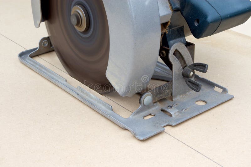 Cutting wood panel. stock photo. Image of powered, drop - 3378598