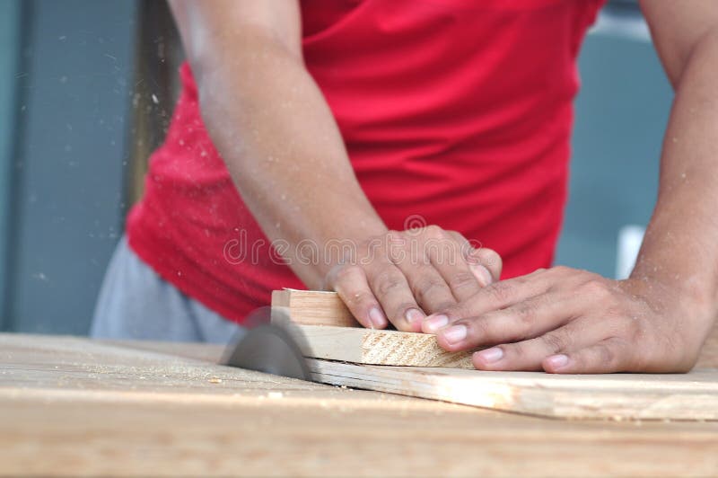 Cutting a wood stock image. Image of antique, occupation - 214143379