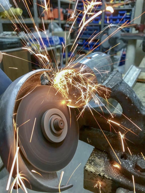 Cutting Work with Radial Cutting Machine Stock Photo - Image of ...