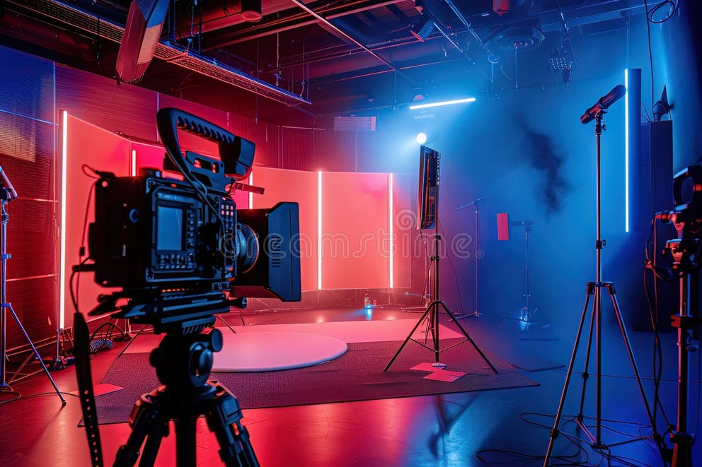 Cuttingedge Camera on Tripod in Virtual Set Studio Where Imagination ...