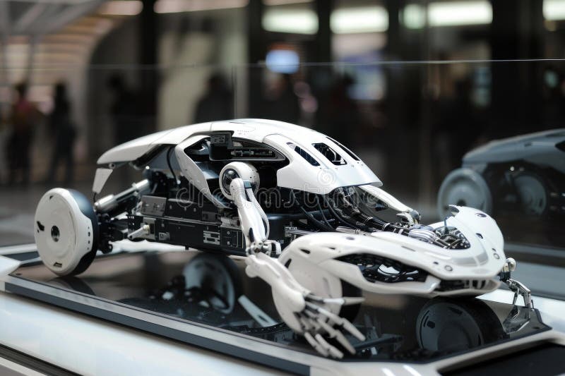Sleek Robotic Design Showcased, Highlighting Advanced Technology and ...