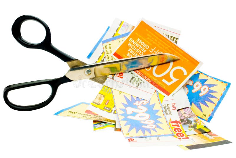 Cuttings of Newspaper with Scissors Stock Photo - Image of ...