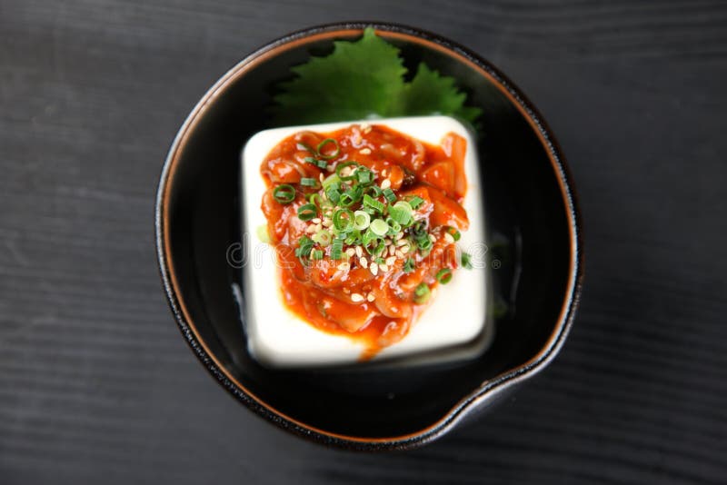 Cuttlefish Pickled in Salt on TOFU Stock Photo - Image of pickled ...