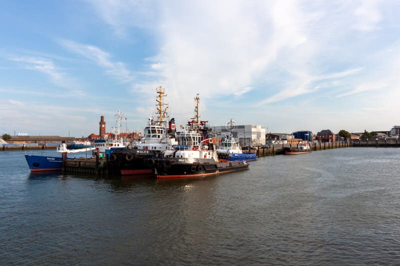 Port of Cuxhaven, View from Boat Editorial Photo - Image of cuxhaven ...