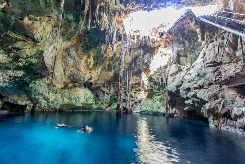 Cuzama Cenote, Yucatan, Mexico Stock Image - Image of natural, nature ...