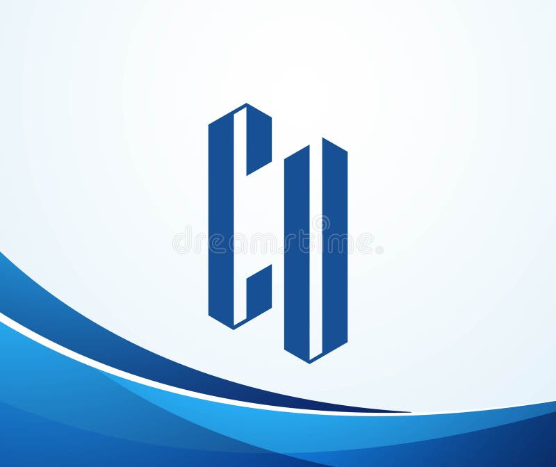 CV Alphabet Letter Logo Design Template Elements Stock Vector ...