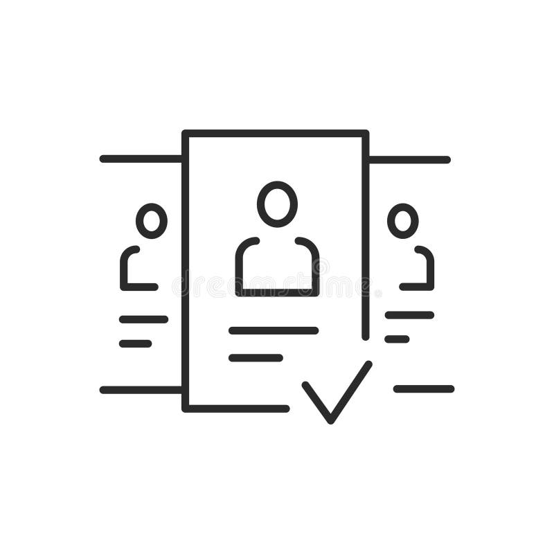 CV Application Icon stock vector. Illustration of corporate - 316923016