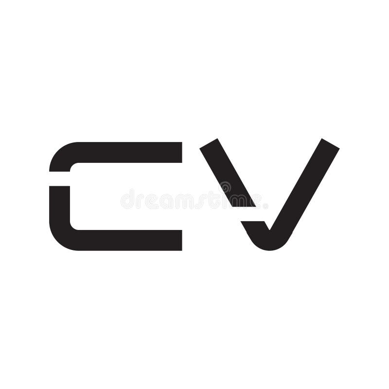 Cv Initial Letter Vector Logo Icon Stock Vector - Illustration of ...