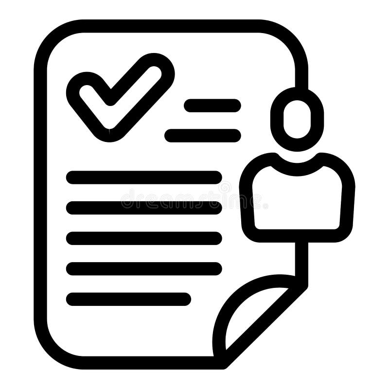 Man Cv Icon Outline Stock Illustrations – 1,233 Man Cv Icon Outline ...