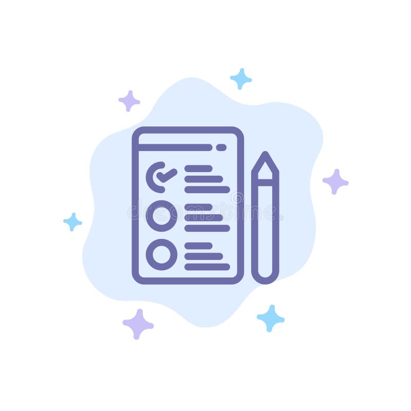 Cv, Job, Job Search Blue Icon on Abstract Cloud Background Stock Vector ...