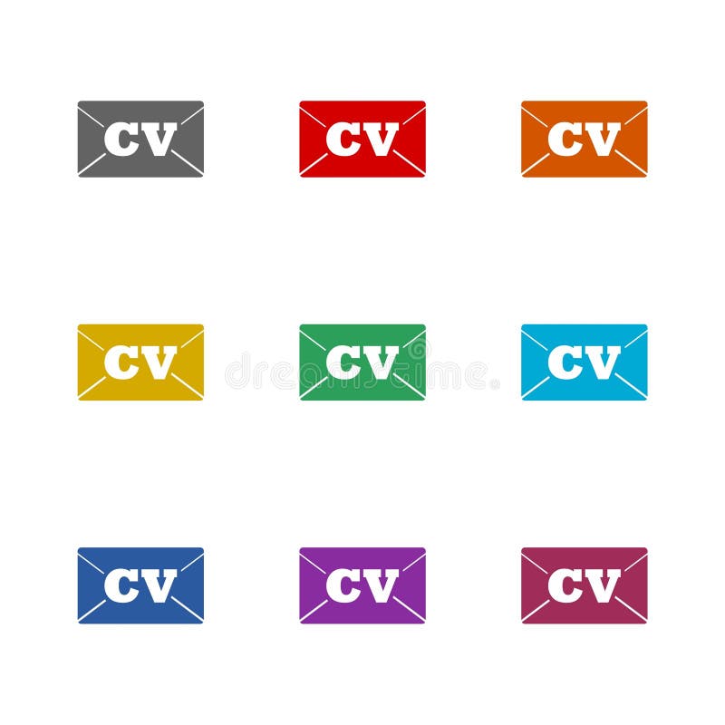 Cv Icons Stock Illustrations – 2,461 Cv Icons Stock Illustrations ...