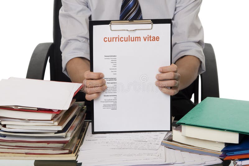 Cv Pour Le Travail D'application Photo stock - Image du application ...