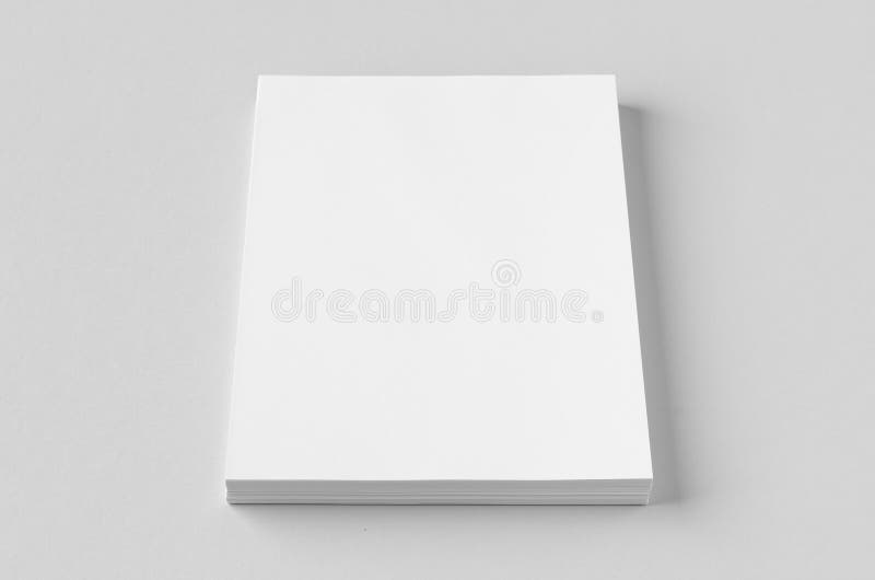 Cv, Resume, Letterhead, Invoice Mockup. Stack of A4 Papers on a Grey ...