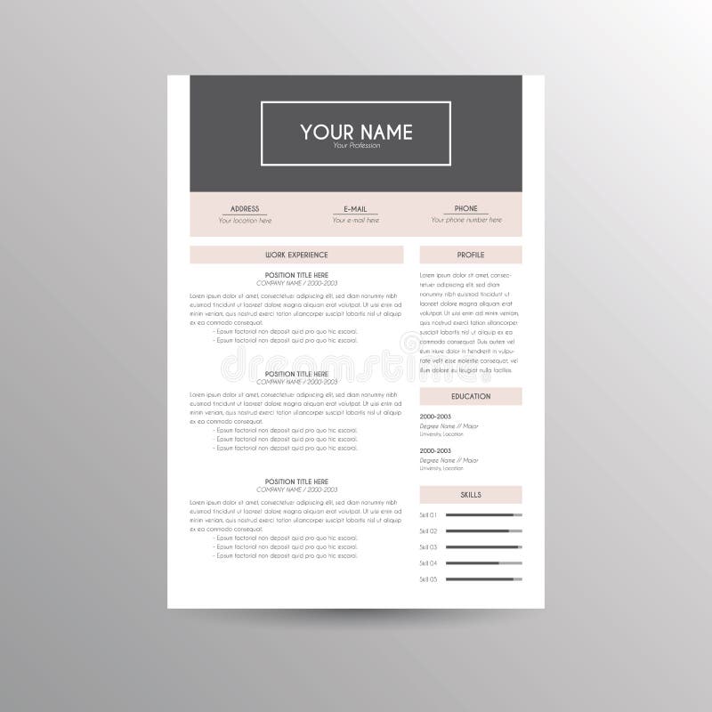 Template of Unfill Paper Tax Invoice Form Stock Illustration ...