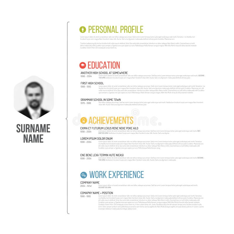 Cv / resume template stock vector. Illustration of print - 55694832