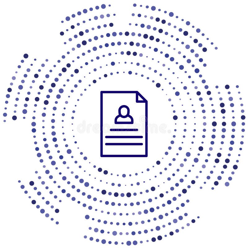 CV Vector Icon. CV Editable Stroke. CV Linear Symbol for Use on Web and ...